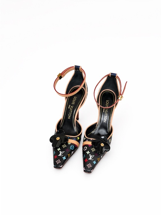 Louis Vuitton | Shoes | Louis Vuitton Murakami Noir Fleur Multicolor ...